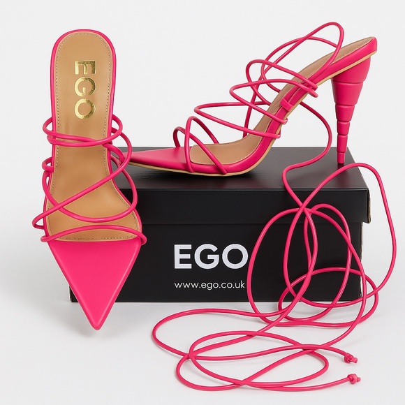 EGO | Shoes | Ego Fuchsia Strappy Heels | Poshmark